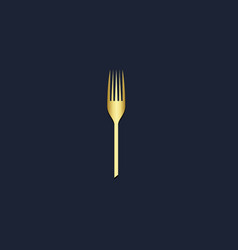 Chef cook food gold logo Royalty Free Vector Image