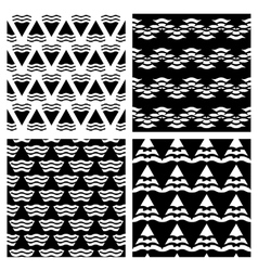 Graphic patterns set Royalty Free Vector Image