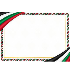 Border made with palestine national colors Vector Image