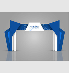 Indian festival holi gate entrance for mock up Vector Image