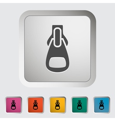 Open closed zipper fly zip fastener clasp locker Vector Image