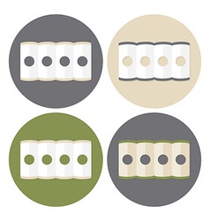 Mattress line icon set Royalty Free Vector Image