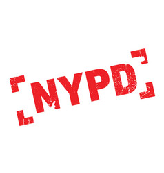 Nypd rubber stamp Royalty Free Vector Image - VectorStock