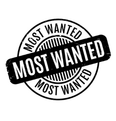 Most Wanted rubber stamp Royalty Free Vector Image