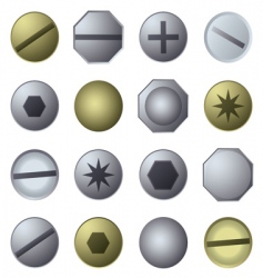 Old rusty bolts screw hardware rust metal texture Vector Image