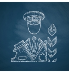 Customs inspector icon Royalty Free Vector Image