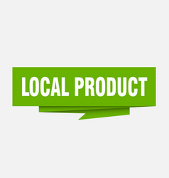 Local product hand drawn brush lettering Vector Image