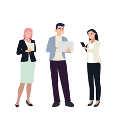 Business team set Royalty Free Vector Image - VectorStock