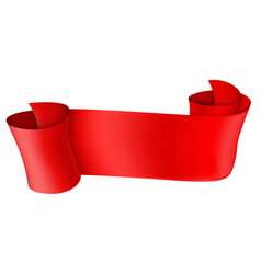 Red textile banner template Royalty Free Vector Image