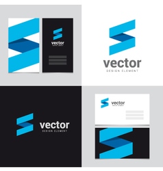 Letter s abstract company logo Royalty Free Vector Image