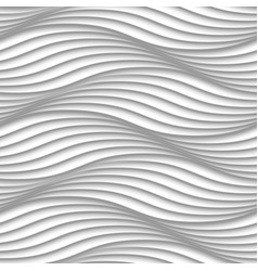 Geometric wave pattern seamless background Vector Image