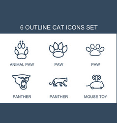 Musical cat logo design inspiration Royalty Free Vector