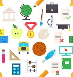 School icons stickers Royalty Free Vector Image