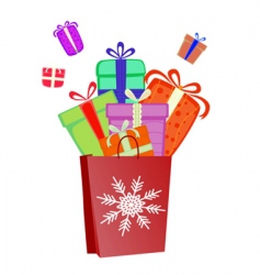 Surprise gift with frame Royalty Free Vector Image