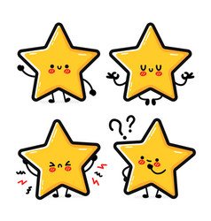 Cute smiling happy gold bell flat Royalty Free Vector Image