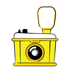 Love camera neon sign Royalty Free Vector Image