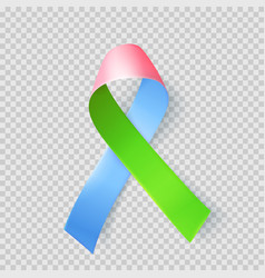 Symbol rare disease realistic ribbon template Vector Image