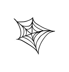 Decorative beautiful spider web children s Vector Image