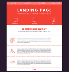 Cross-platform coding landing page website Vector Image