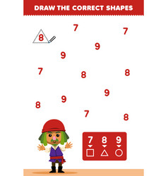 Education game for children match by direction Vector Image