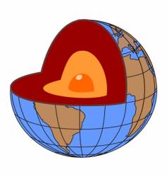 Earth core Royalty Free Vector Image - VectorStock