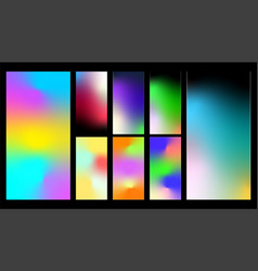 Set gradient background for mobile app design Vector Image