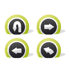 White exit icon set Royalty Free Vector Image - VectorStock