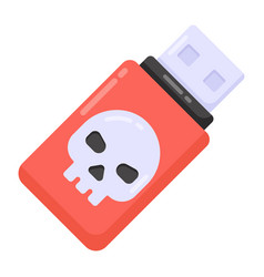 Hacked usb Royalty Free Vector Image - VectorStock