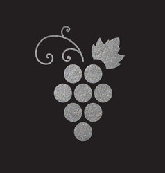 Grapes logo design element Royalty Free Vector Image