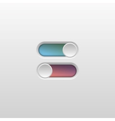 Black led light power button Royalty Free Vector Image