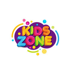 Kids title event icon design Royalty Free Vector Image