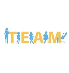 Teamwork team concept Royalty Free Vector Image