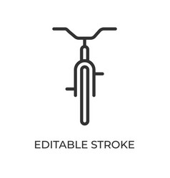 Bike icon front view Royalty Free Vector Image