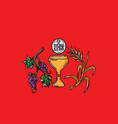 Jesus is taken down from cross Royalty Free Vector Image