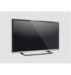 Led television screen on background Royalty Free Vector