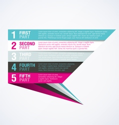 Business process abstract infographics template Vector Image