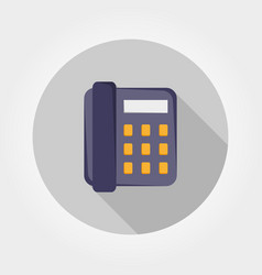 Call flat icon telephone icon design Royalty Free Vector
