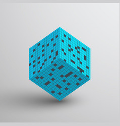 Blue Block Background Royalty Free Vector Image