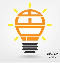 Creative light bulb idea sign Royalty Free Vector Image