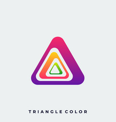 Triangle icon Royalty Free Vector Image - VectorStock
