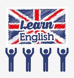 Learn english design Royalty Free Vector Image