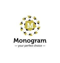 Angular form geometric letter s logo monogram Vector Image