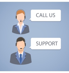 Call center operator Royalty Free Vector Image