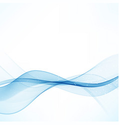 Abstract wave design element blue wave Royalty Free Vector