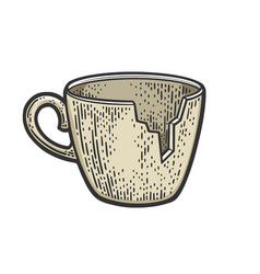 Ceramic cup Royalty Free Vector Image - VectorStock