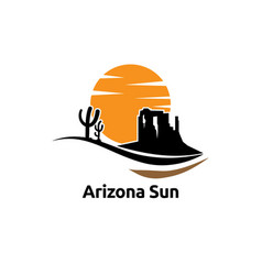 Arizona sun logo concept icon element Royalty Free Vector