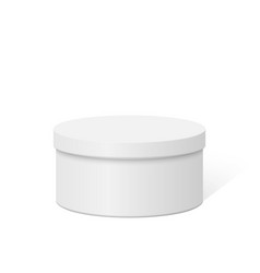 Blank round box template for your package design Vector Image