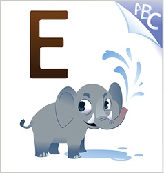 Animals alphabet e is for eagle Royalty Free Vector Image