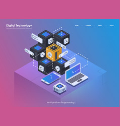 Process developing interface for digital Vector Image