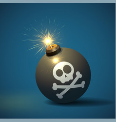 Bomb with timer Royalty Free Vector Image - VectorStock